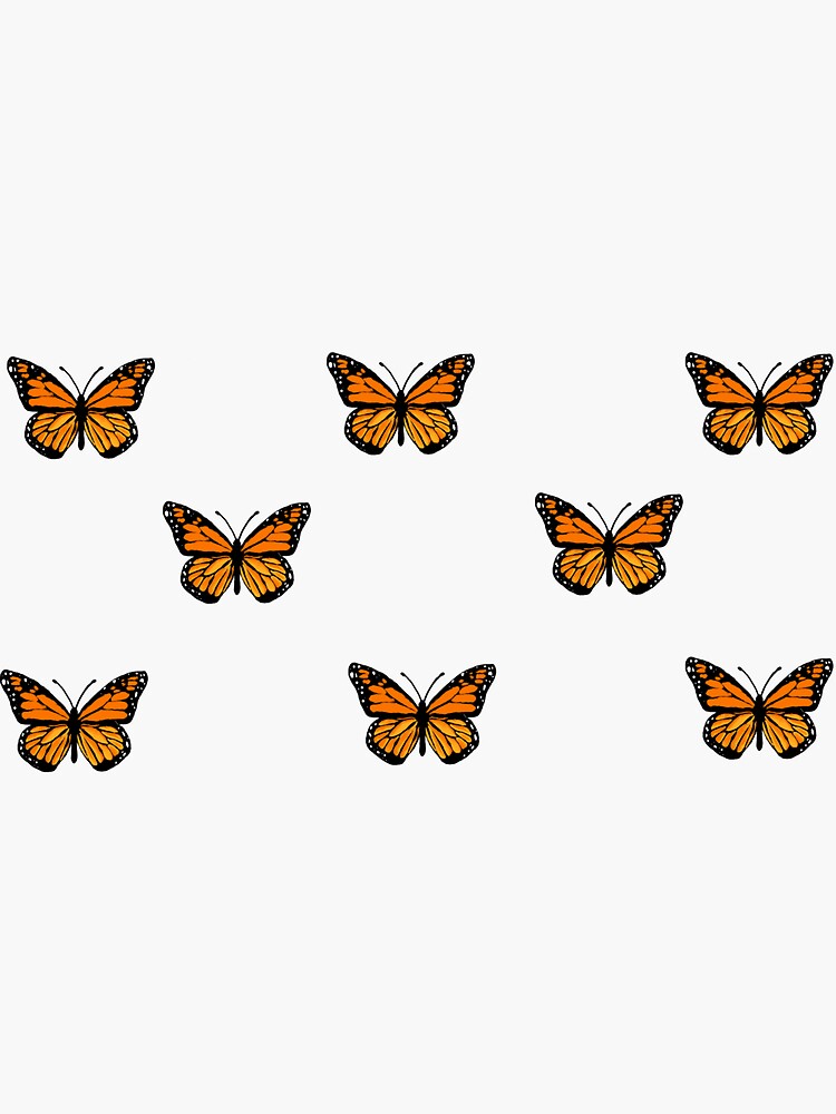 "mini monarch butterfly sticker pack" Sticker for Sale by aishuart ...