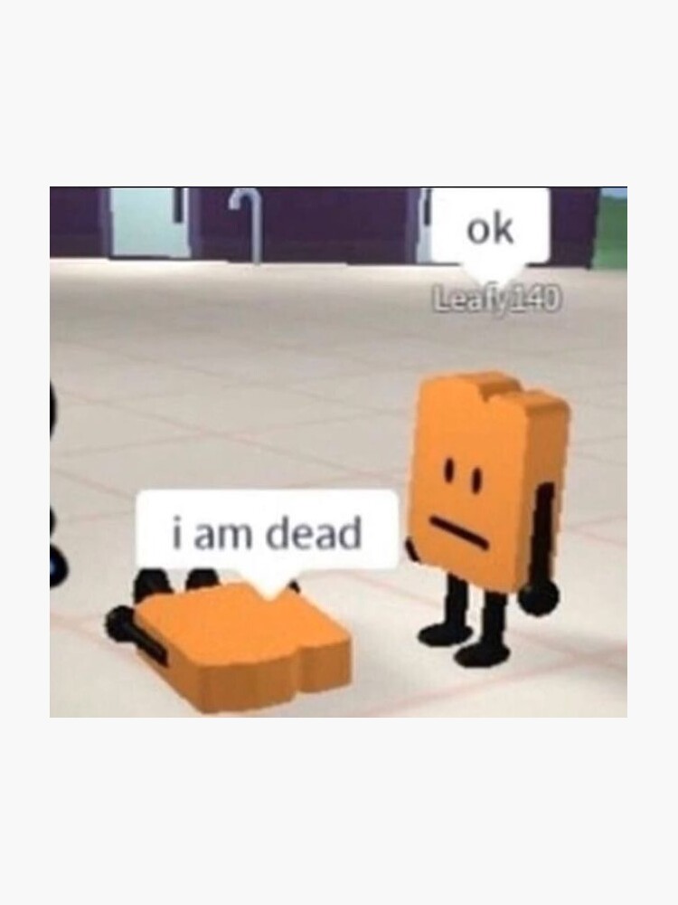 "I am dead || ok" Sticker for Sale by marysiakarlo | Redbubble