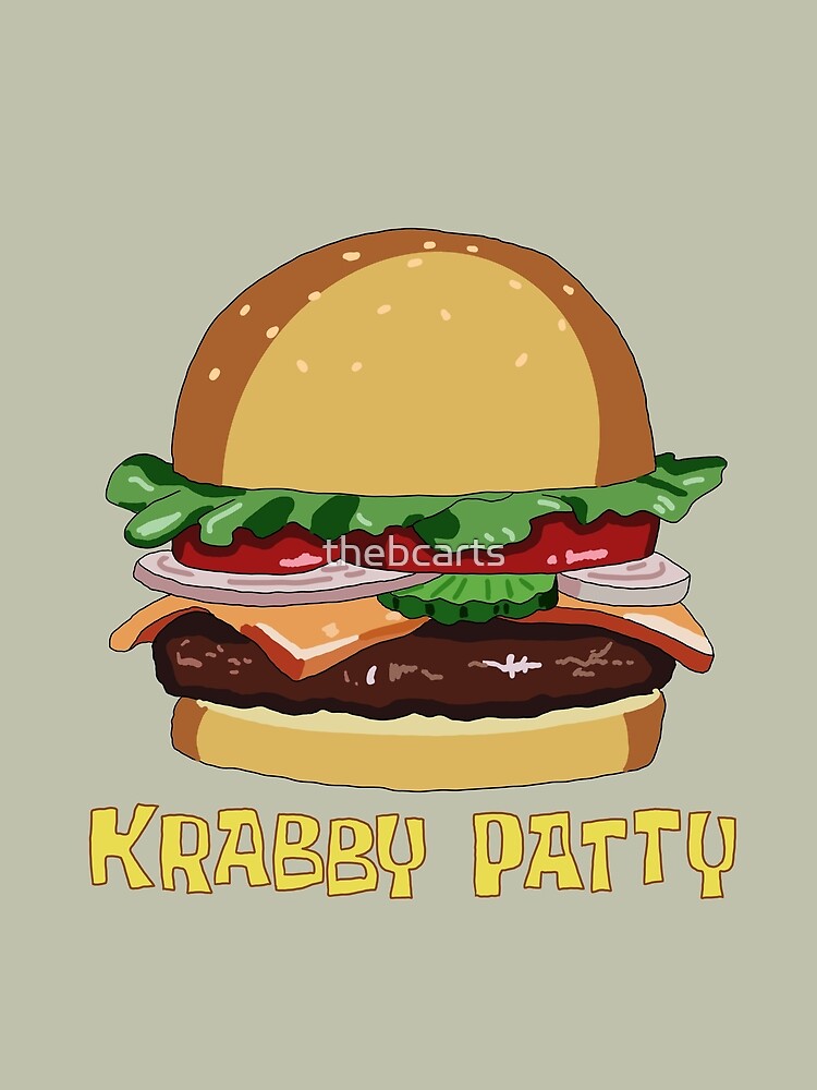 "SpongeBob’s Squarepants Krabby Patty" Art Print by thebcarts | Redbubble