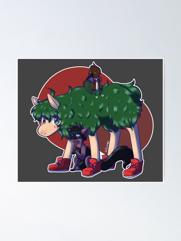 "Deku Sheep and friends" Poster by FinnCipher | Redbubble