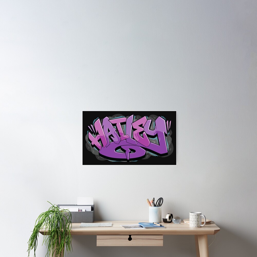"Hailey Graffiti Name" Poster for Sale by NameGraffiti | Redbubble