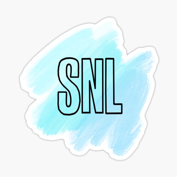 "SNL Watercolor (Blue)" Sticker for Sale by natalierudd | Redbubble