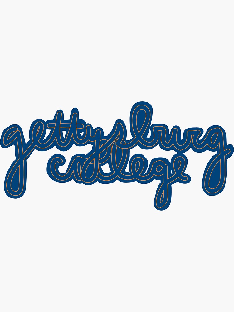 "Gettysburg College" Sticker for Sale by kllwyd | Redbubble