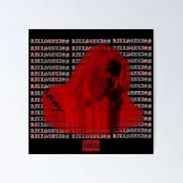 "KILLSTATION REPEAT RED/BLACK" Poster for Sale by aestheticetc | Redbubble