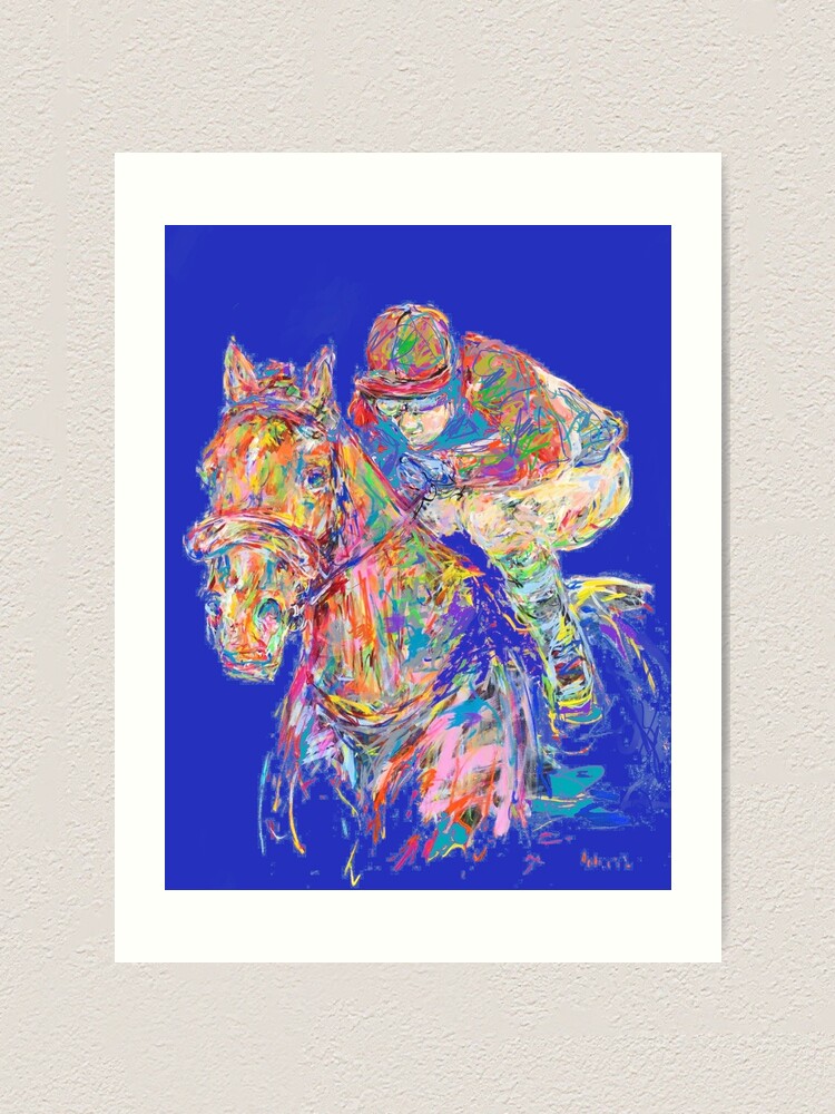 "Blue rider" Art Print for Sale by QueenMalerin | Redbubble