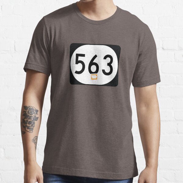 "Iowa State Route 563 (Area Code 563)" T-shirt by SRnAC | Redbubble