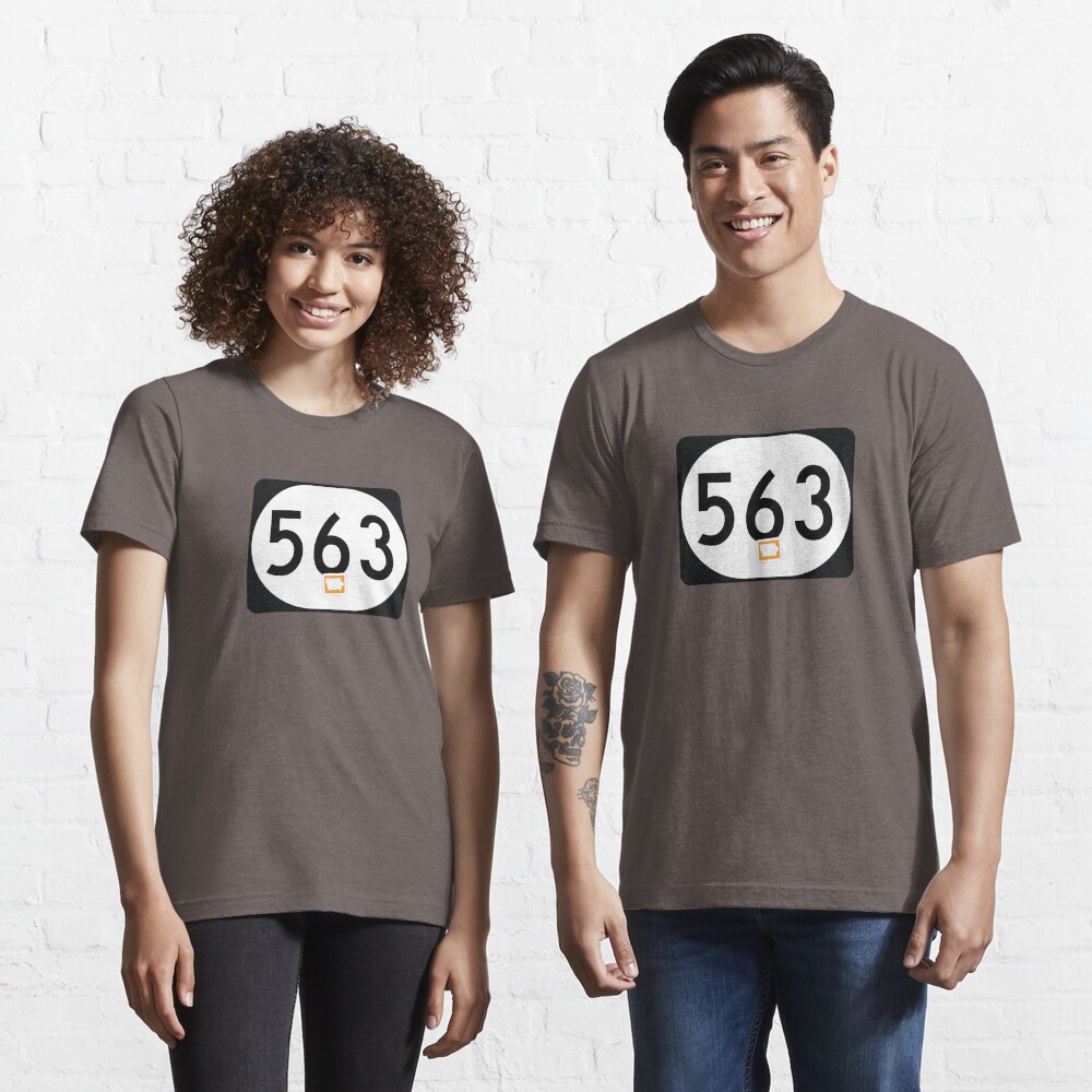 "Iowa State Route 563 (Area Code 563)" T-shirt by SRnAC | Redbubble