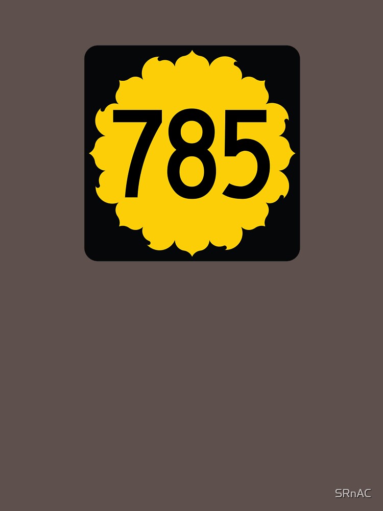 "Kansas State Route 785 (Area Code 785)" T-shirt by SRnAC | Redbubble
