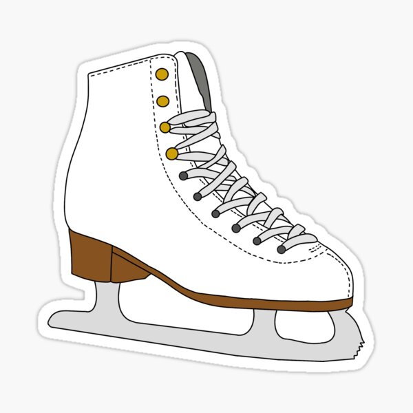 "ice skate" Sticker by chloemadesigns | Redbubble