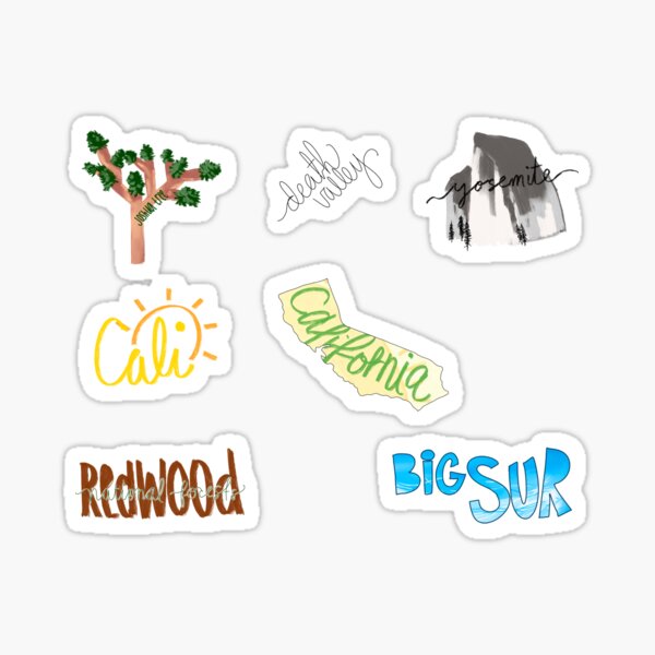 "California Pack" Sticker by AlishaMSchil | Redbubble