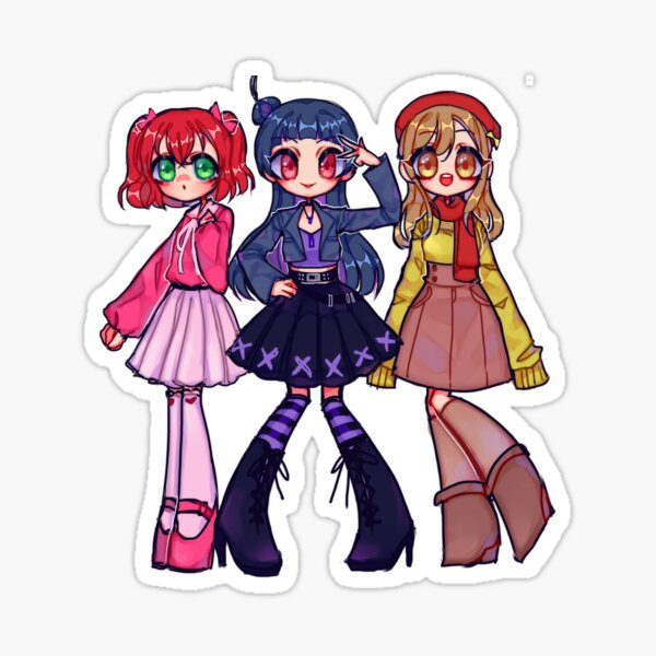 "Ruby, Yohane and Maru" Sticker by Nimeriart | Redbubble