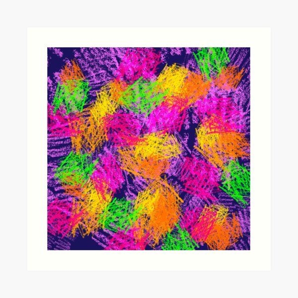 " Back to School Print, Crayons Texture Abstract Art Background. Alina ...