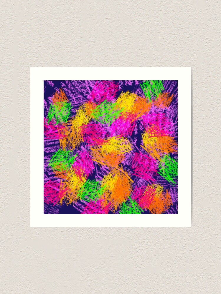 " Back to School Print, Crayons Texture Abstract Art Background. Alina ...