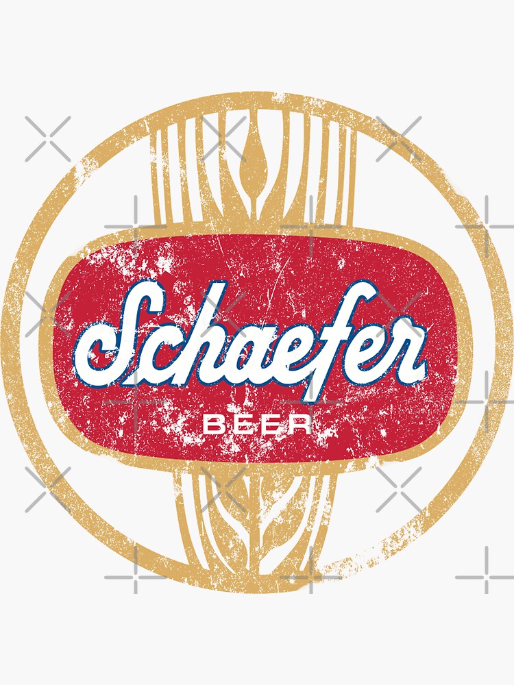 "Schaefer Beer" Sticker for Sale by Retrorockit | Redbubble