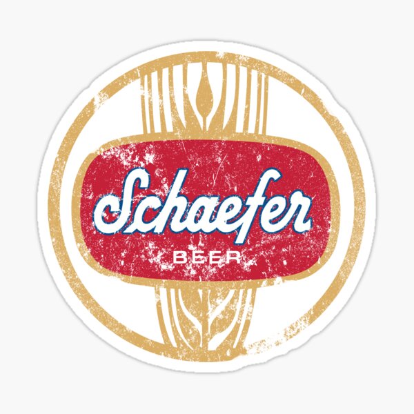 "Schaefer Beer" Sticker for Sale by Retrorockit | Redbubble