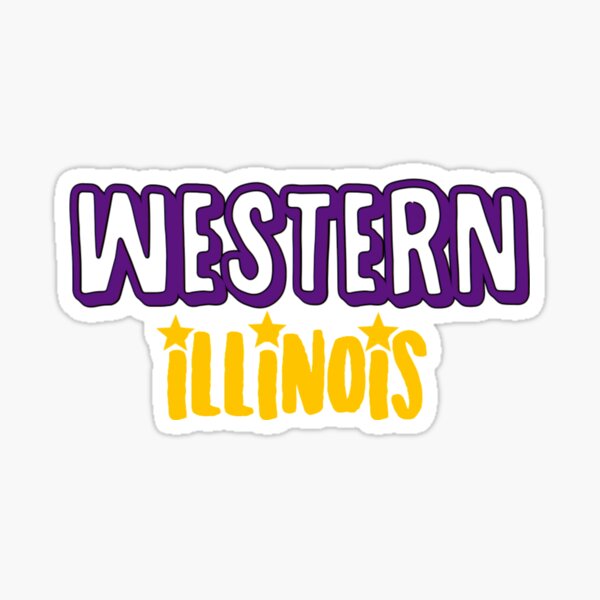 "western illinois" Sticker for Sale by megangarazin | Redbubble