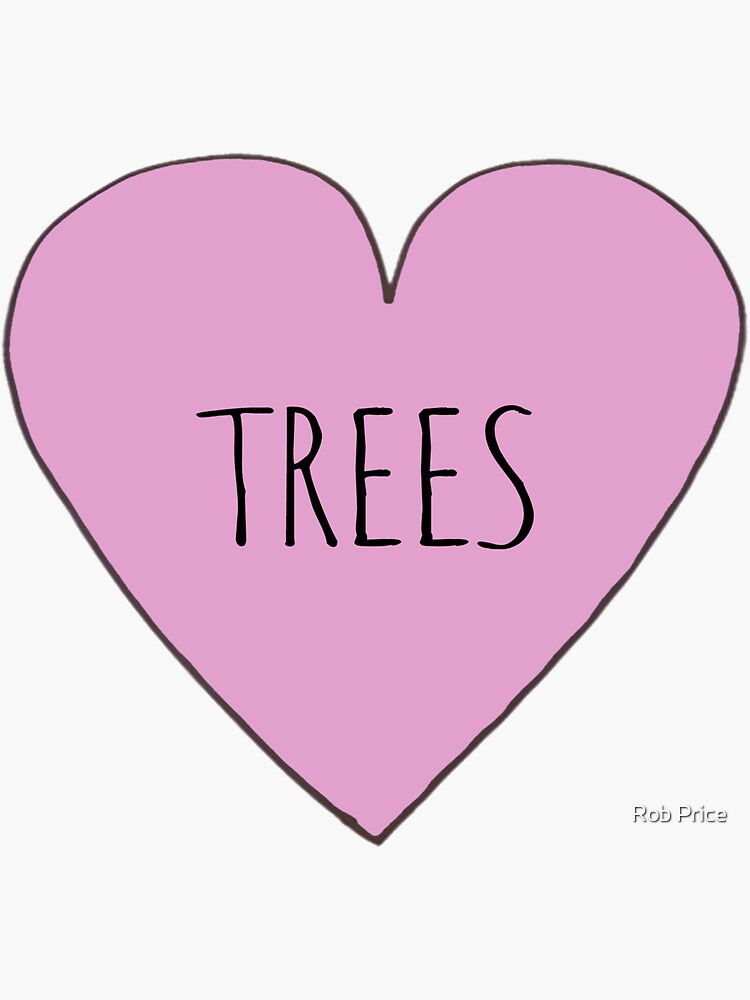 "TREE LOVE" Sticker for Sale by wanungara | Redbubble