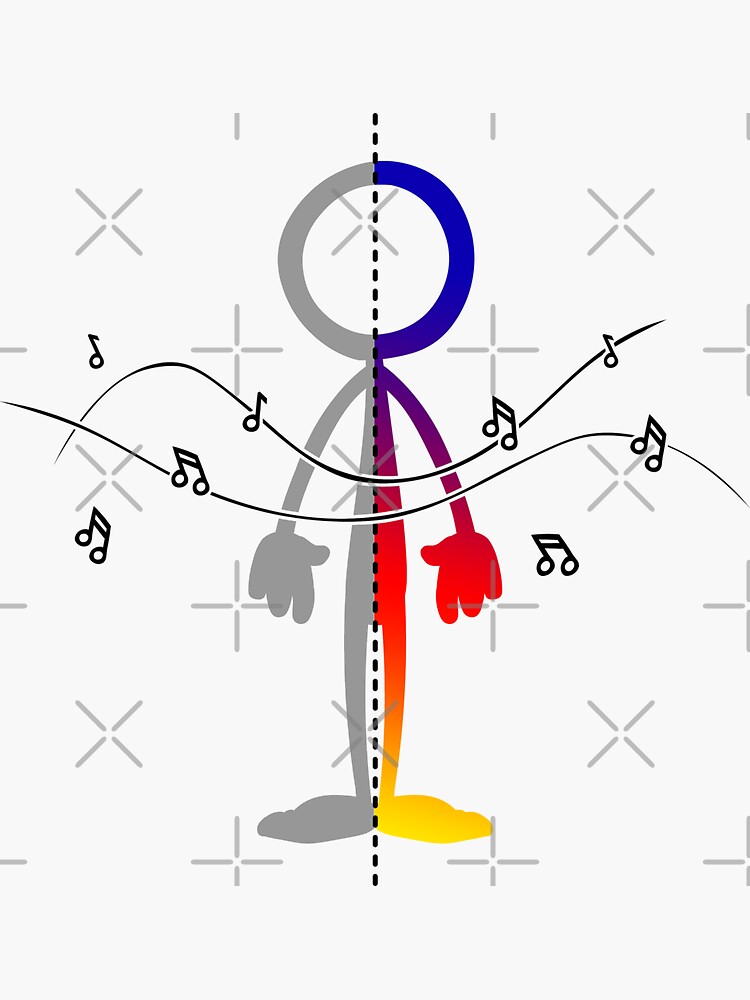 "Music Transforms" Sticker by by-azul | Redbubble