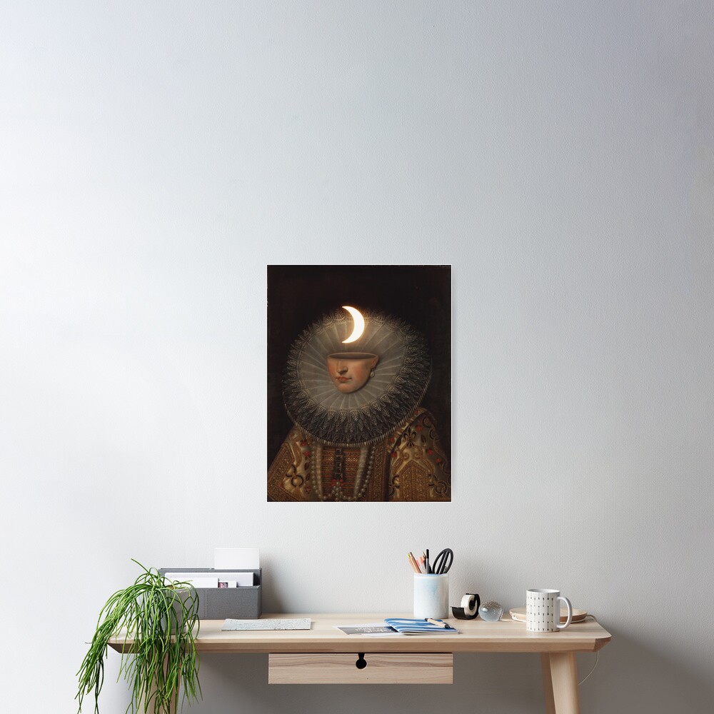 "Mrs. Moon" Poster by buko | Redbubble