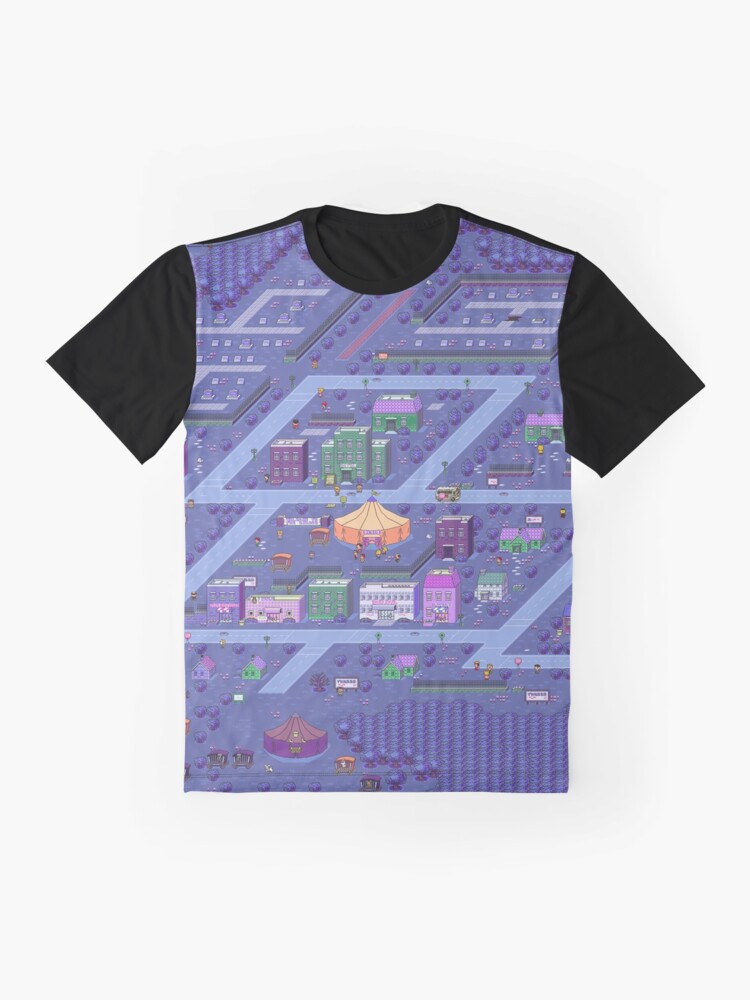 "Earthbound Threed Map" T-shirt by gin-nek-shop | Redbubble