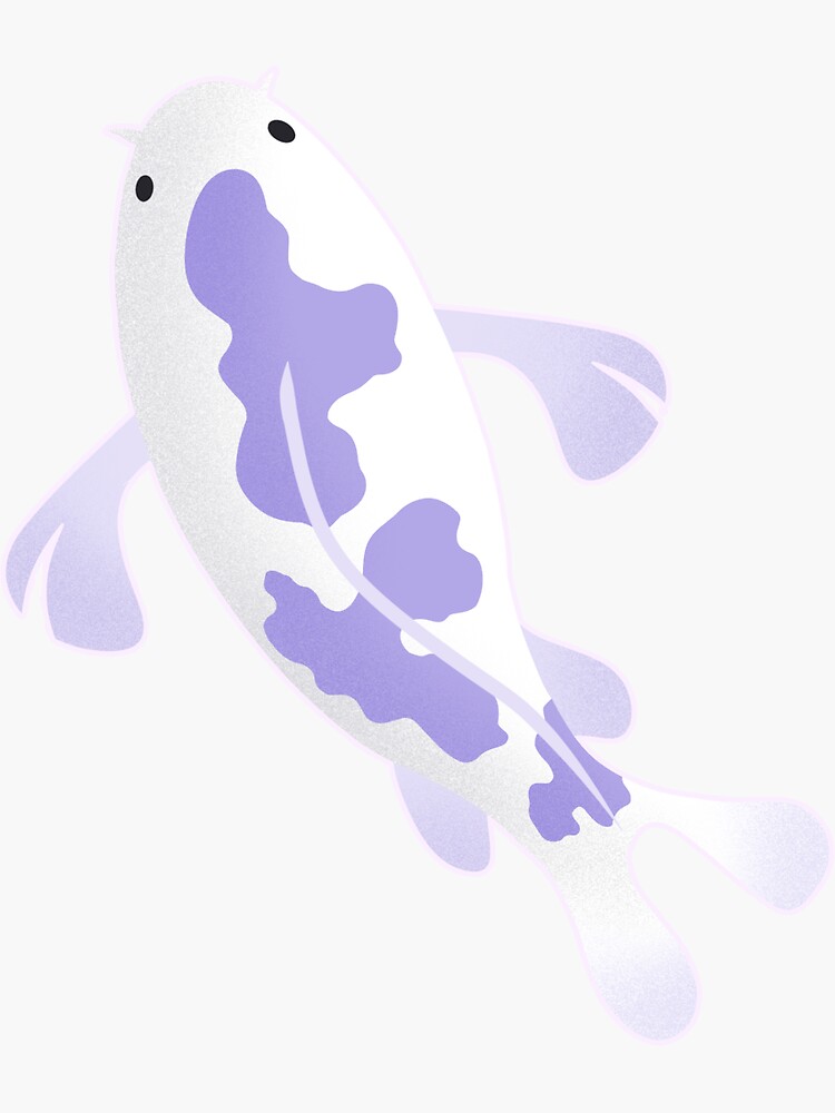 "purple koi sticker" Sticker by cescasakura | Redbubble