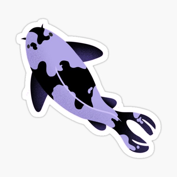 "purple koi sticker" Sticker for Sale by cescasakura | Redbubble