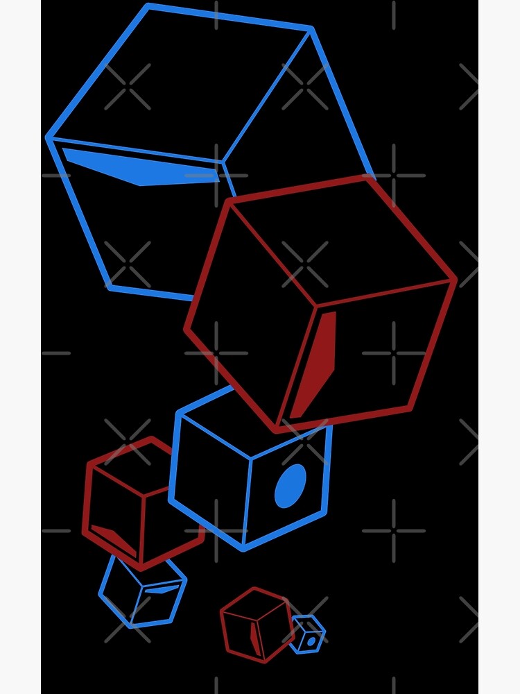 Beat Saber - Floatin' Blocks - Black Premium Matte Vertical Poster sold ...