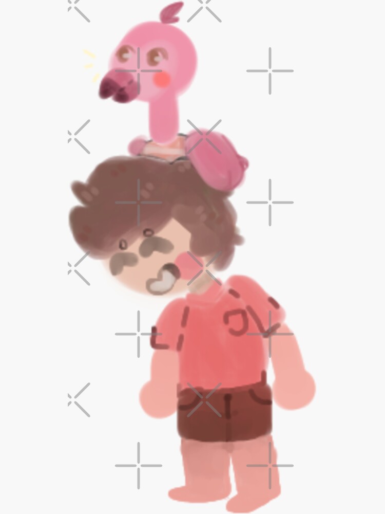 "Flamingo Mrflimflam ( Albertstuff )" Sticker for Sale by Tiredtakachi ...