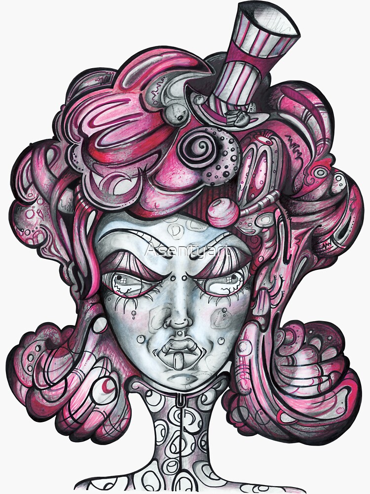 "Misteek 'The Mysterious Goddess'" Sticker for Sale by Asentyart ...