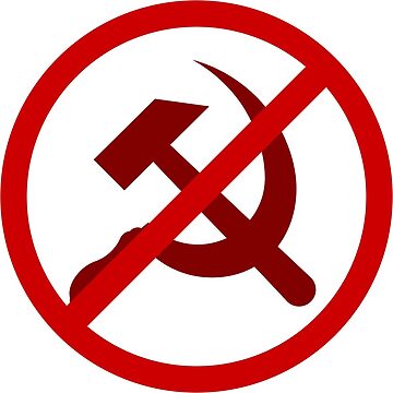 "ANTI-COMMUNIST" Sticker for Sale by KommandantGuts | Redbubble