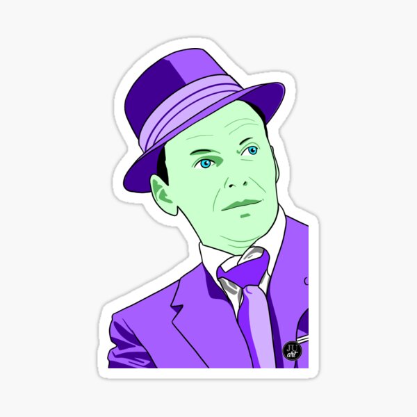 "Frank Sinatra " Sticker by HotBoxCrew | Redbubble