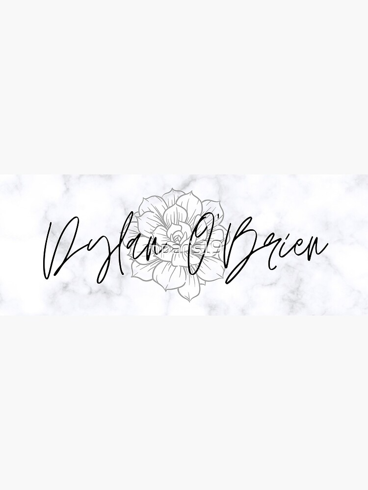 "Dylan O'Brien cursive name" Poster by nparis19 | Redbubble