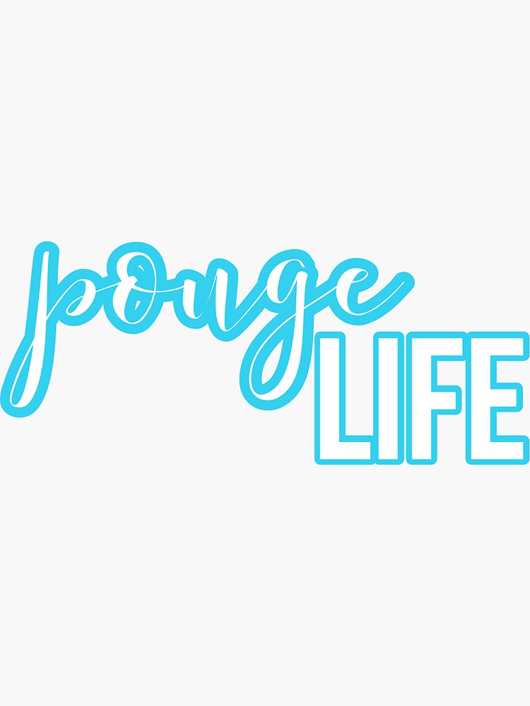 "Obx Pouge Life Sticker" Sticker by carsonmcampbell | Redbubble