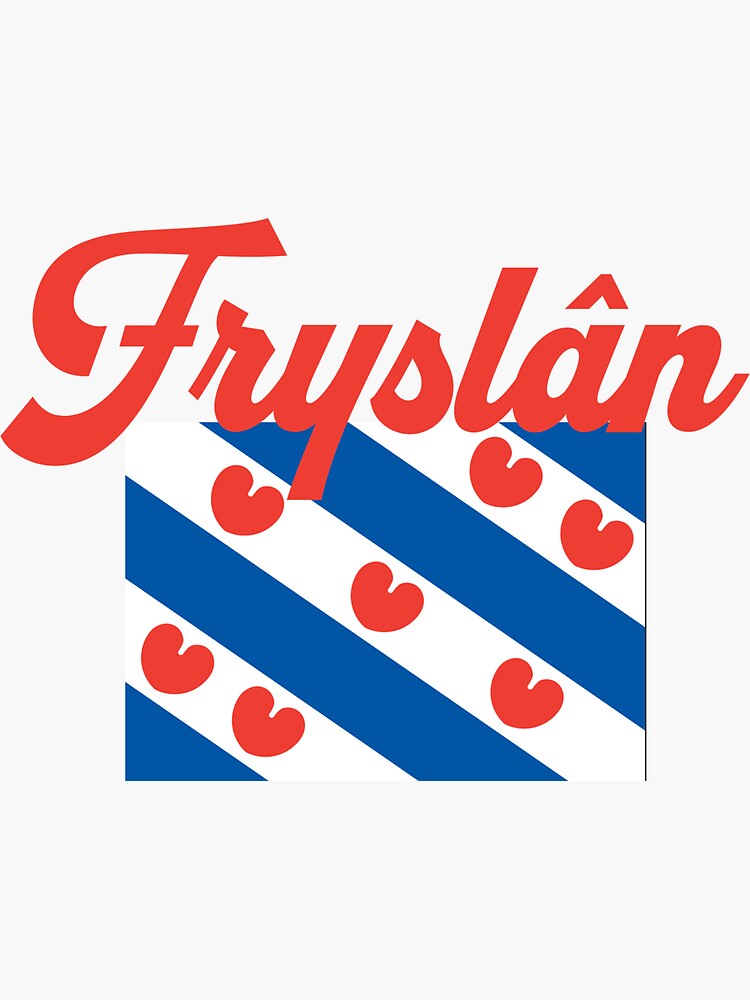 "Frisian Flag, Friese Vlag" Sticker for Sale by AHMTheBeesTees | Redbubble