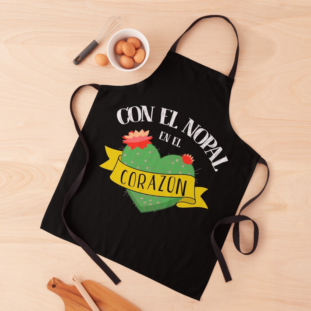 Delantal «Con el nopal en el corazón» de Socami | Redbubble