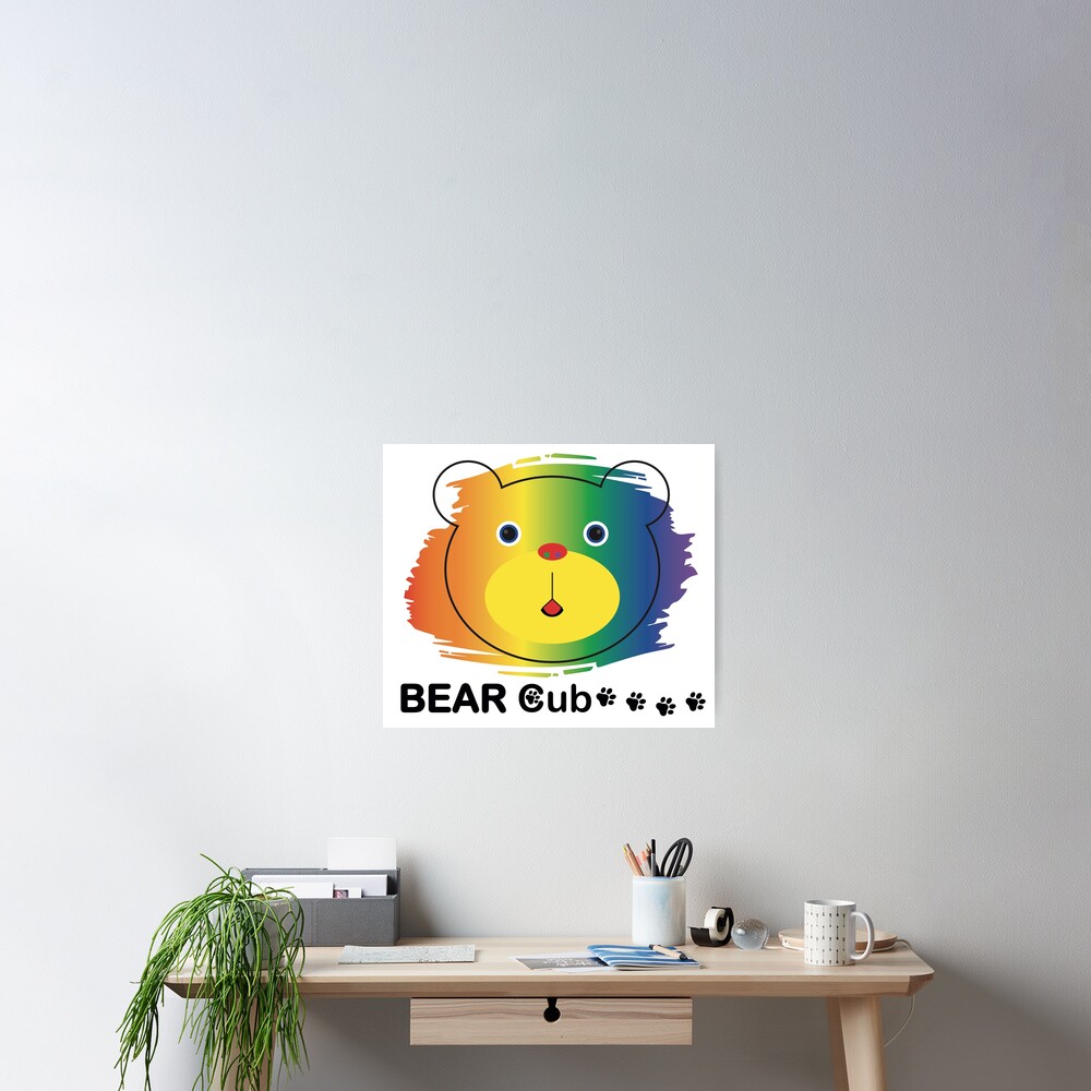 "Bear Cub Pride" Poster by BEARBUM | Redbubble