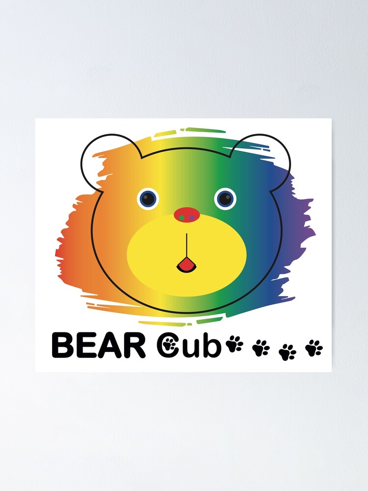 "Bear Cub Pride" Poster by BEARBUM | Redbubble