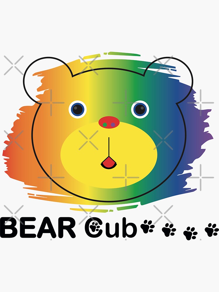 "Bear Cub Pride" Sticker for Sale by BEARBUM | Redbubble