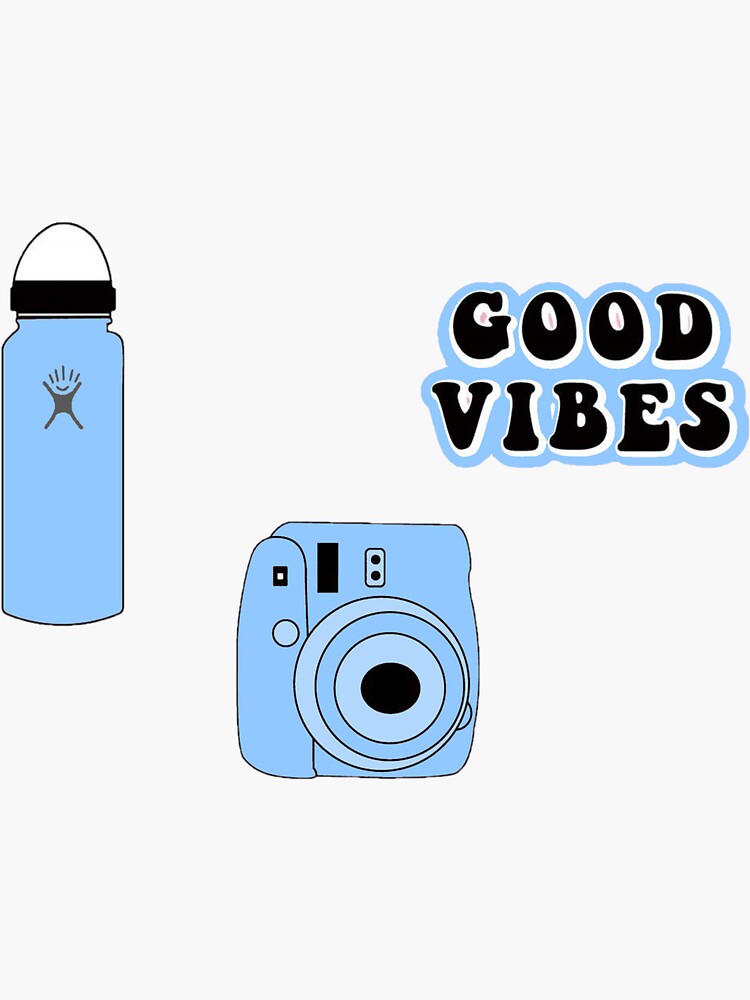 "blue vsco girl pack" Sticker for Sale by LivGillin | Redbubble