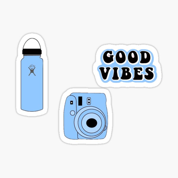 "blue vsco girl pack" Sticker for Sale by LivGillin | Redbubble