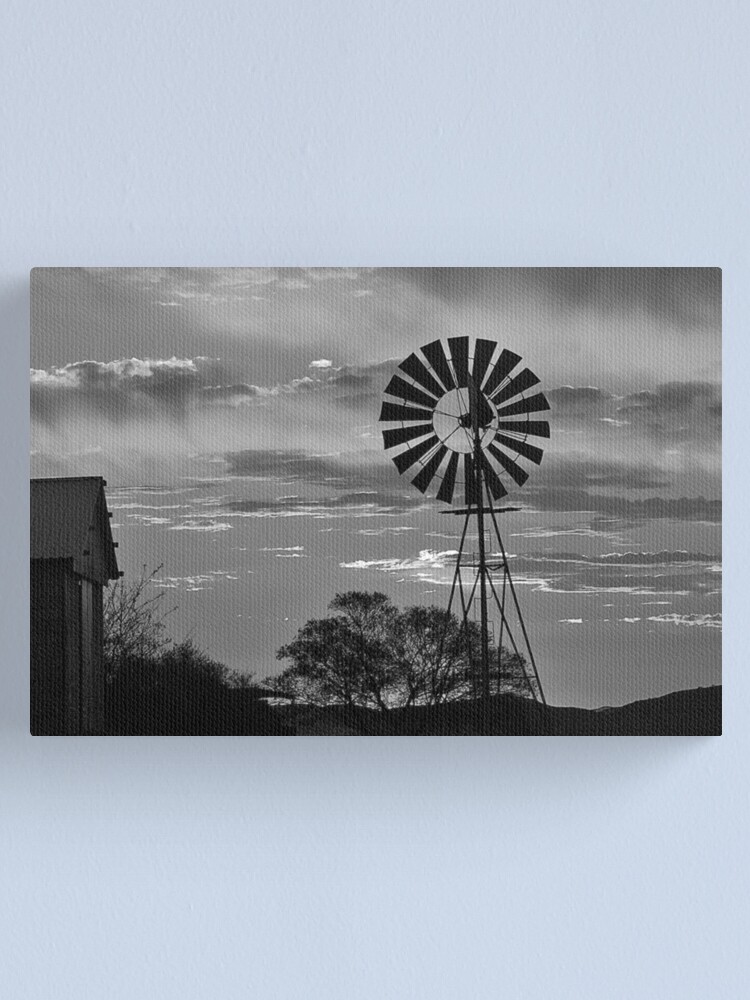 "Windpomp + water = Lewe op die Plaas!" Canvas Print for Sale by RinaG ...