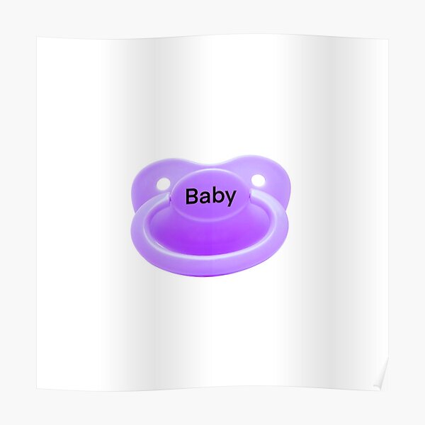 "Baby paci" Poster by DarkFlower67 | Redbubble