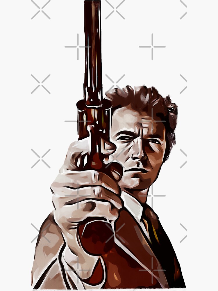 "dirty harry" Sticker by Laluzvisible | Redbubble