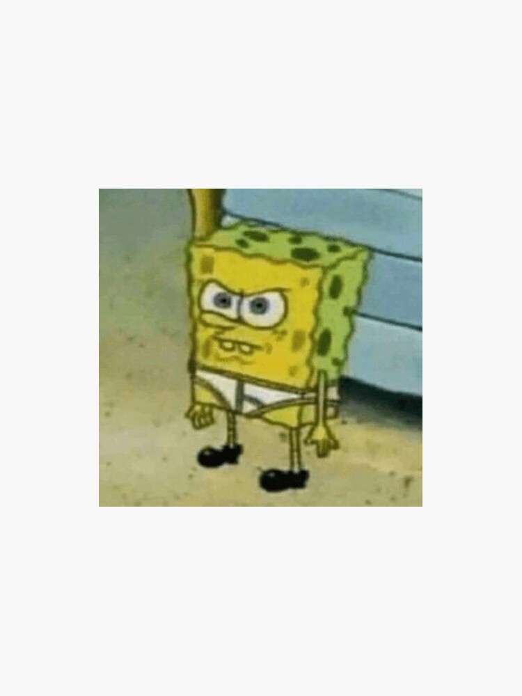 "flustered spongebob" Sticker by shannondoylle | Redbubble