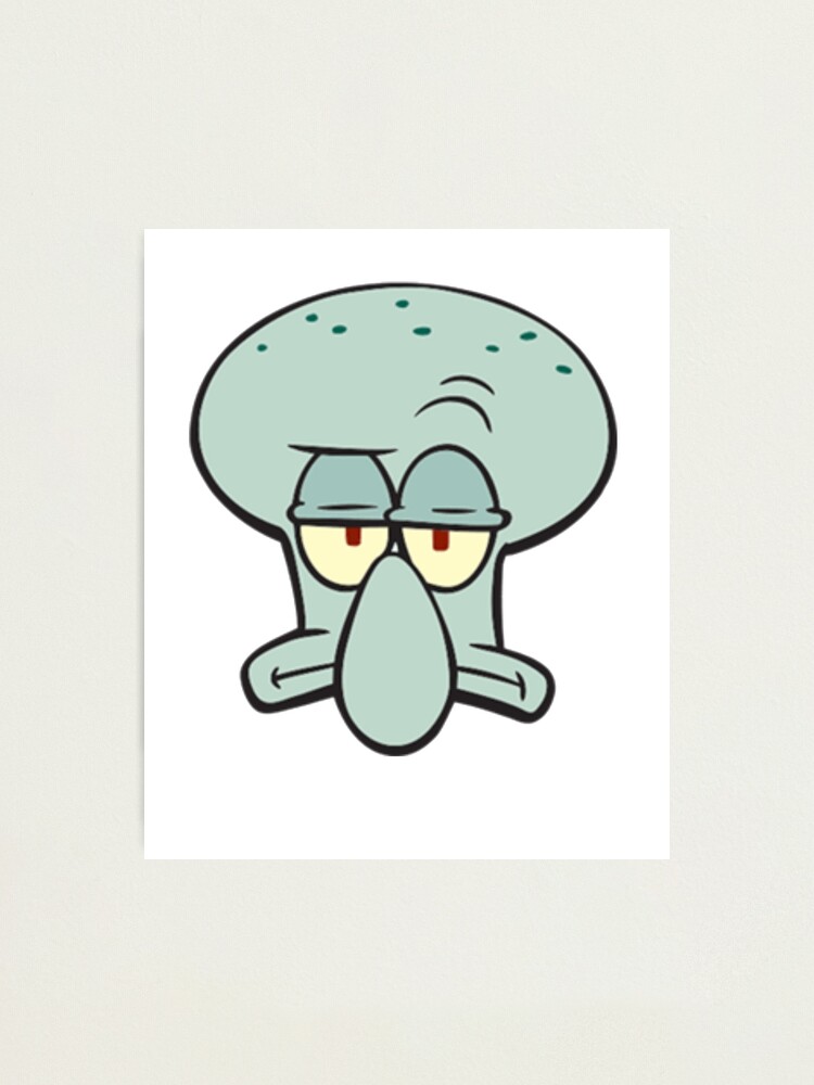 " Squidward Tentacles sticker" Photographic Print by lovingallah ...