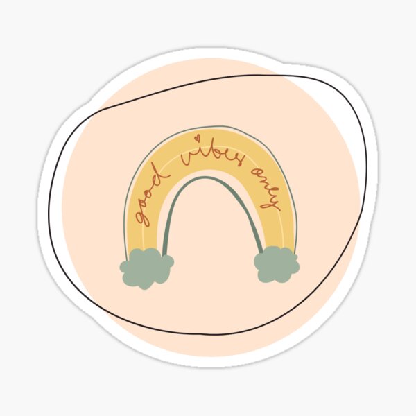 "good vibes only" Sticker for Sale by jlaurilla | Redbubble