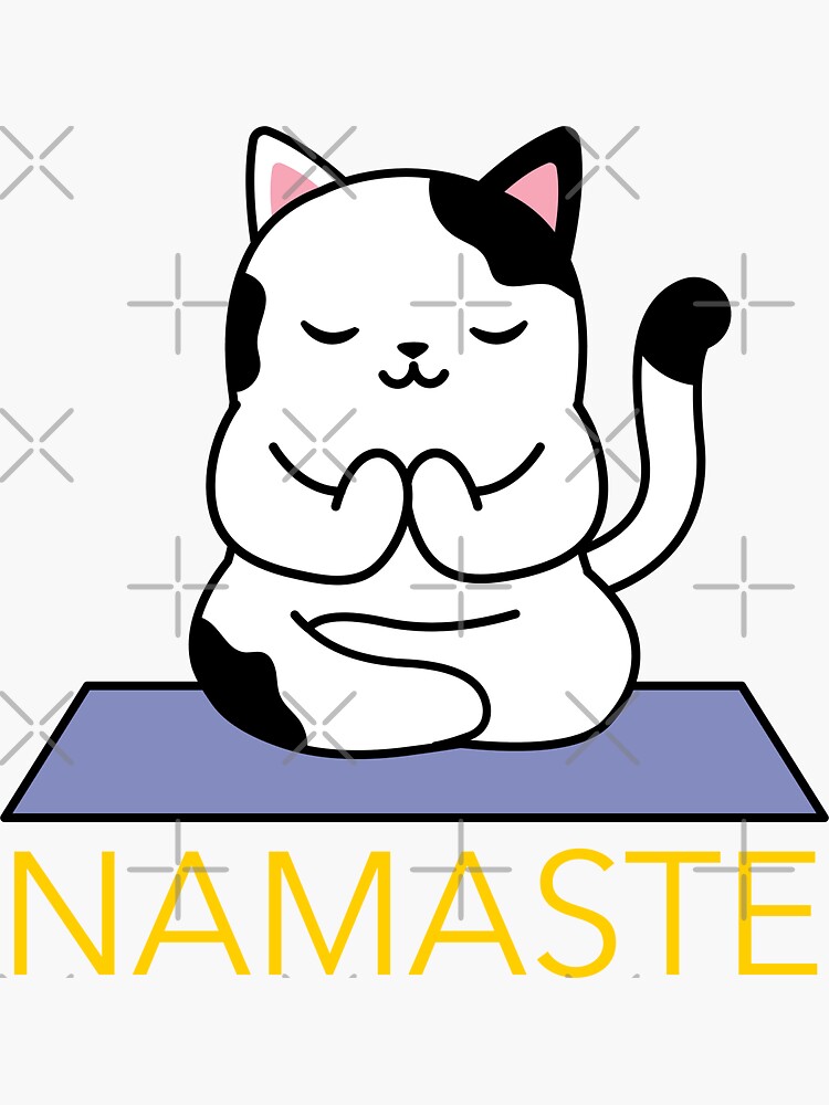 "Namaste " Sticker by KhalidElmi | Redbubble