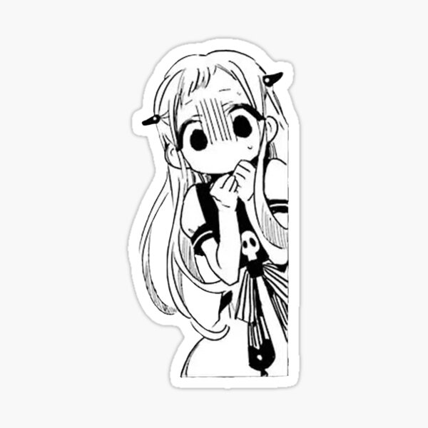 "TBHK Yashiro Nene peeking scared manga panel" Sticker for Sale by ...