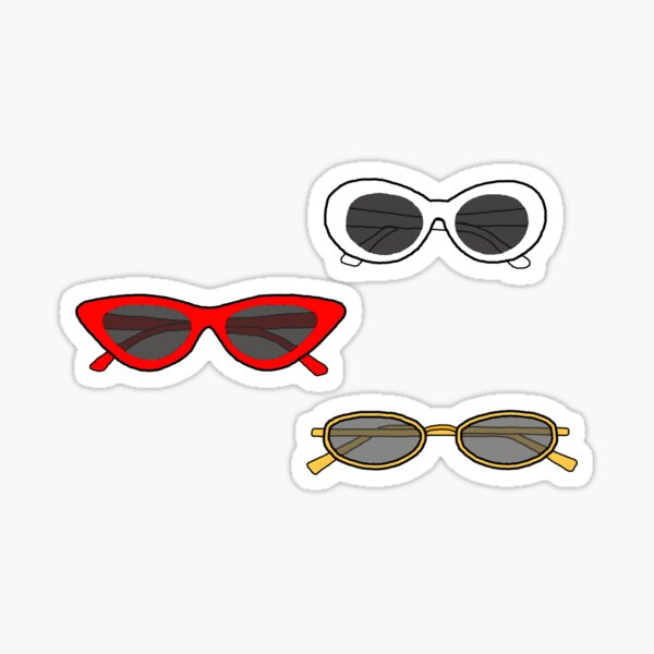 "Sunglasses sticker pack" Sticker by wrenviolet33 | Redbubble