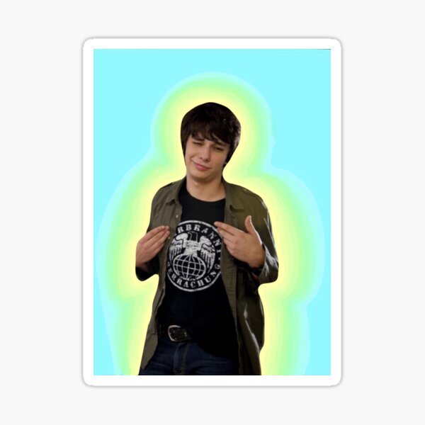 "Rodrick Blue Glow" Sticker for Sale by polistickers | Redbubble